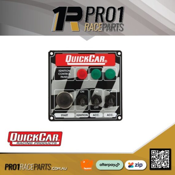 Quickcar 3 Switch Starter Panel with Push Button and Lights - Pro1 Race ...