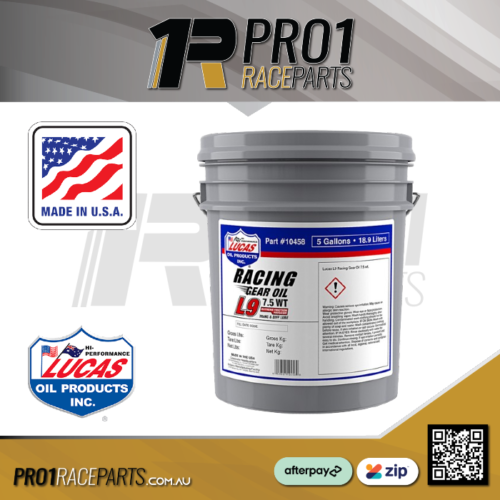 Genuine Lucas Oils L9 Racing Gear Oil | Diff / Gearbox | 5 Gallon ...