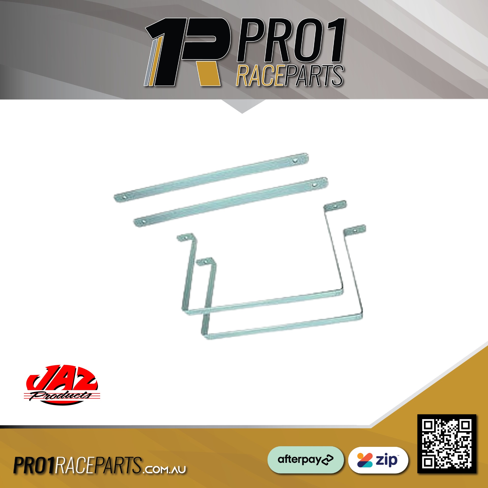 JAZ 8 gal Plastic Fuel Cell Bracket Kit - Pro1 Race Parts | Speedway ...