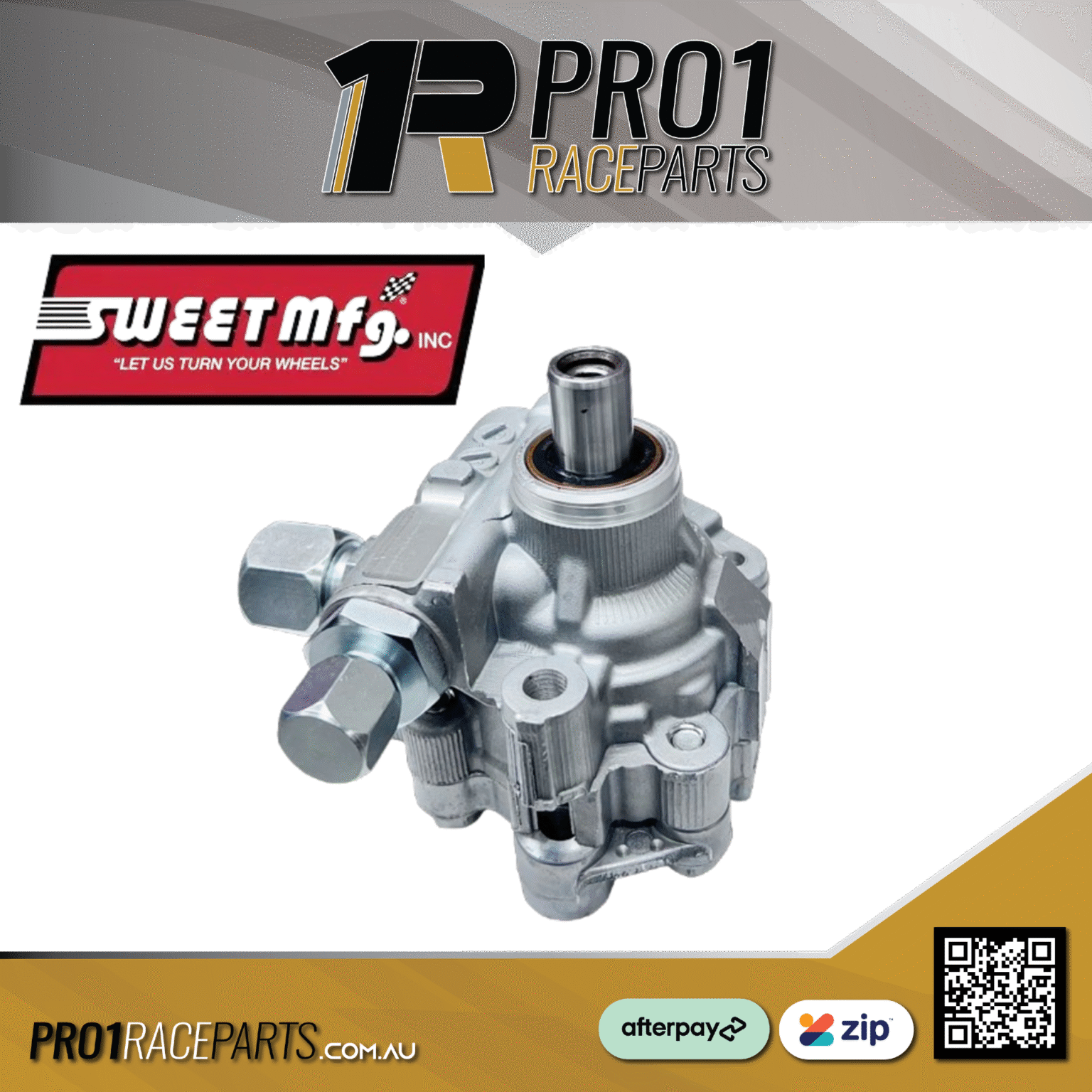 Sweet Aluminium Power Steering Pump | Toyota 3 GPM | No Pulley